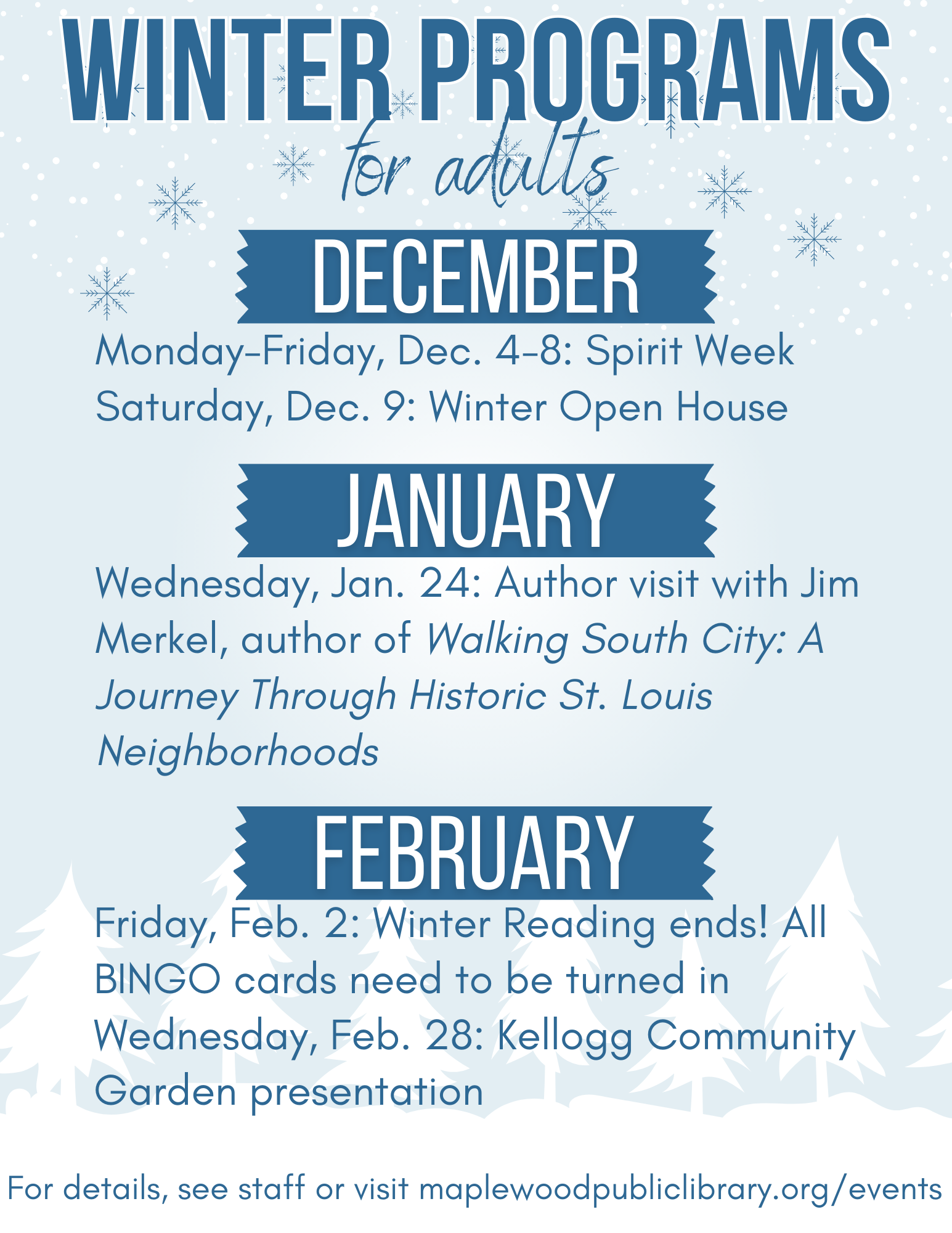 Adult Programs – Maplewood Public Library